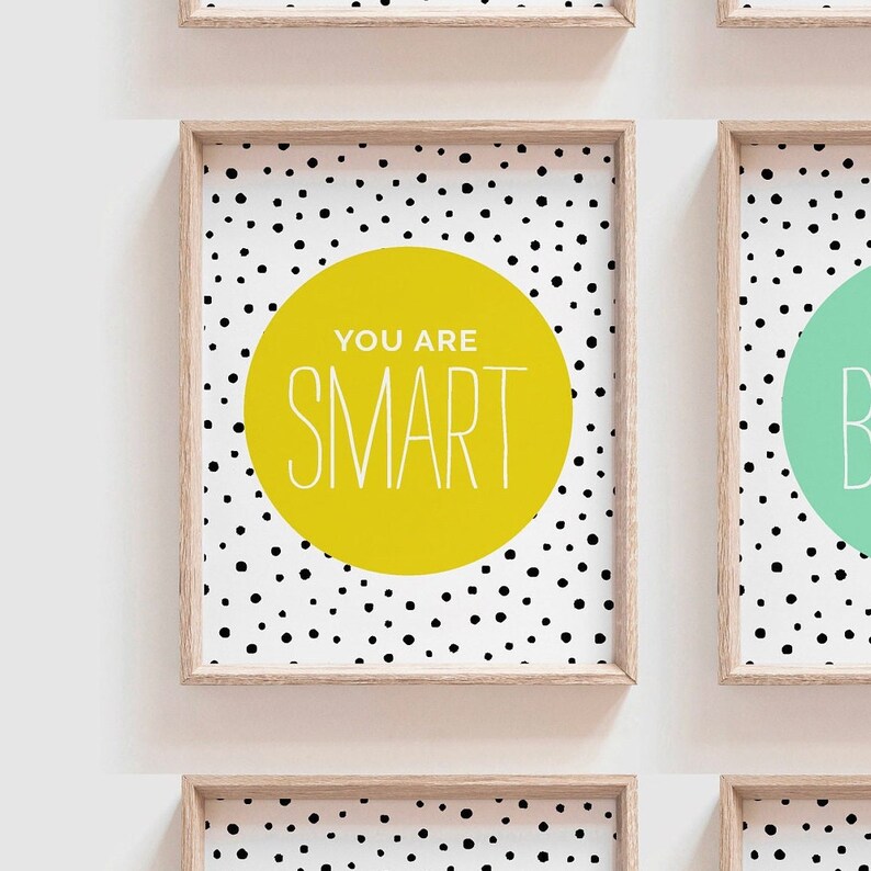 Positive Affirmation Art Children Wall Art Kids Colorful - Etsy