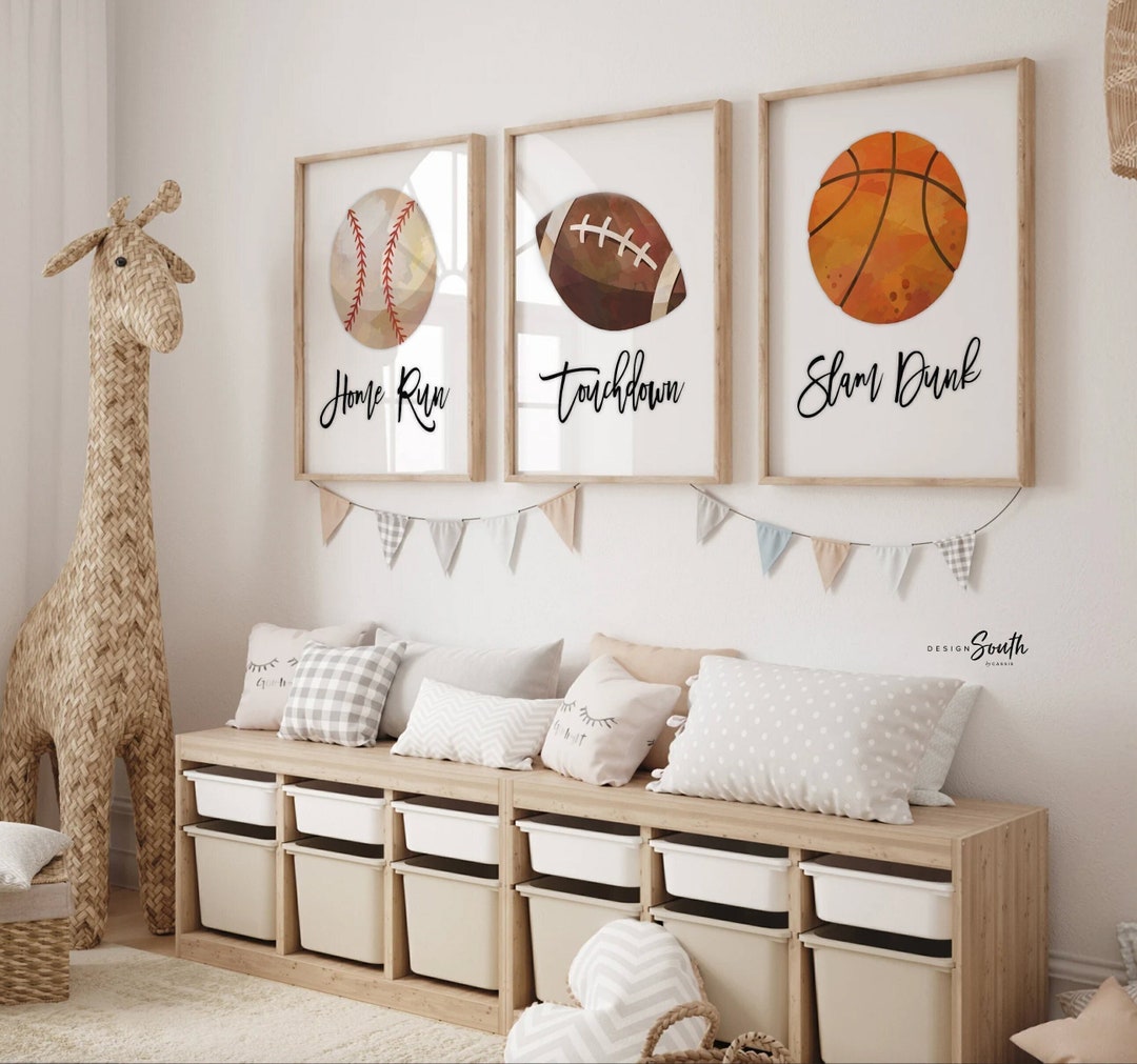 Sports Home Decor, Sports Posters Boys Room, Sports Wall Art, Athlete ...
