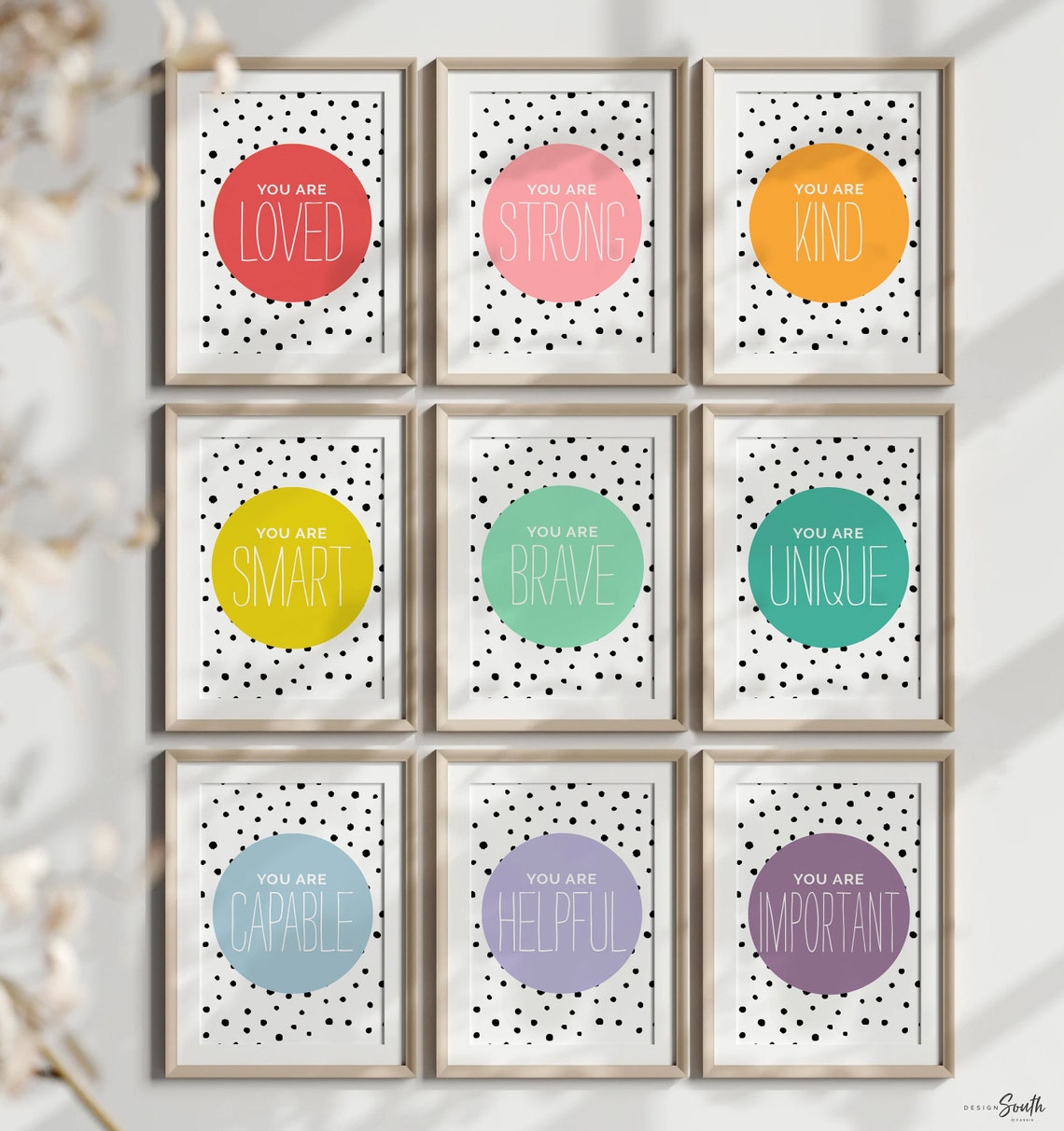 Positive Affirmation Art Children Wall Art Kids Colorful - Etsy