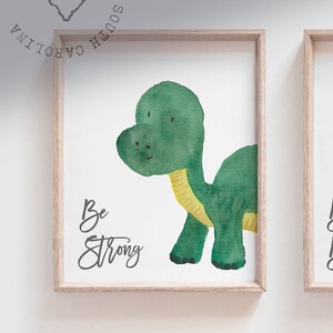 Boys Dinosaur Bedroom Wall Art, Dinosaur Decor for Boys, Boys Dinosaur ...