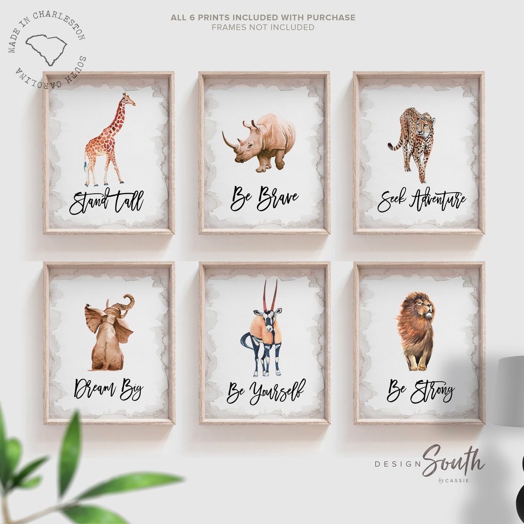 Boys Jungle Safari Room, Safari Theme Nursery Animals, Boys Room Decor ...