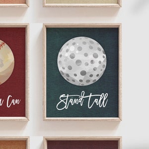 Inspirational Sports Wall Art, Sports Themed Boys Wall Art, Sports ...