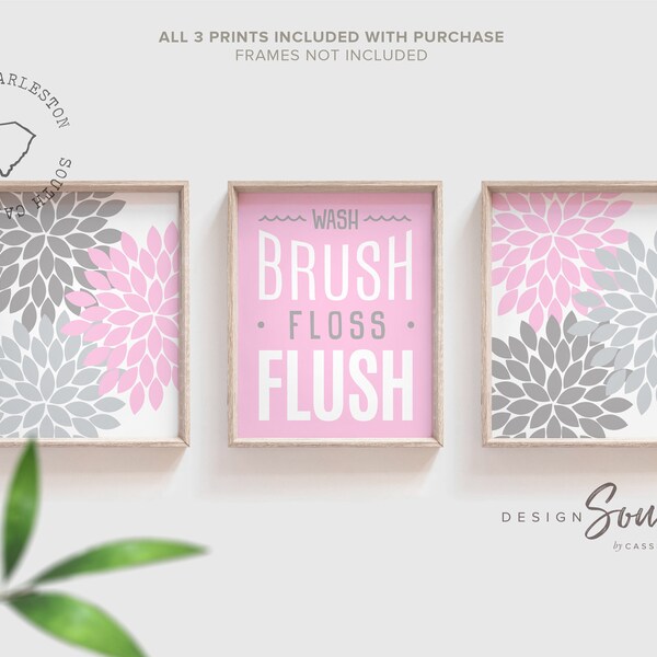 Pink Bathroom Decor - Etsy