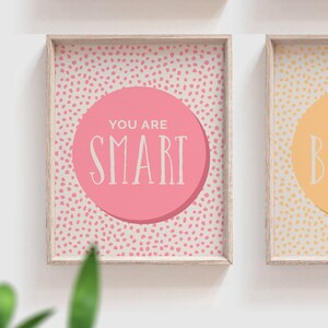 Kids Positive Affirmation Wall Art Poster Printables Pastel - Etsy