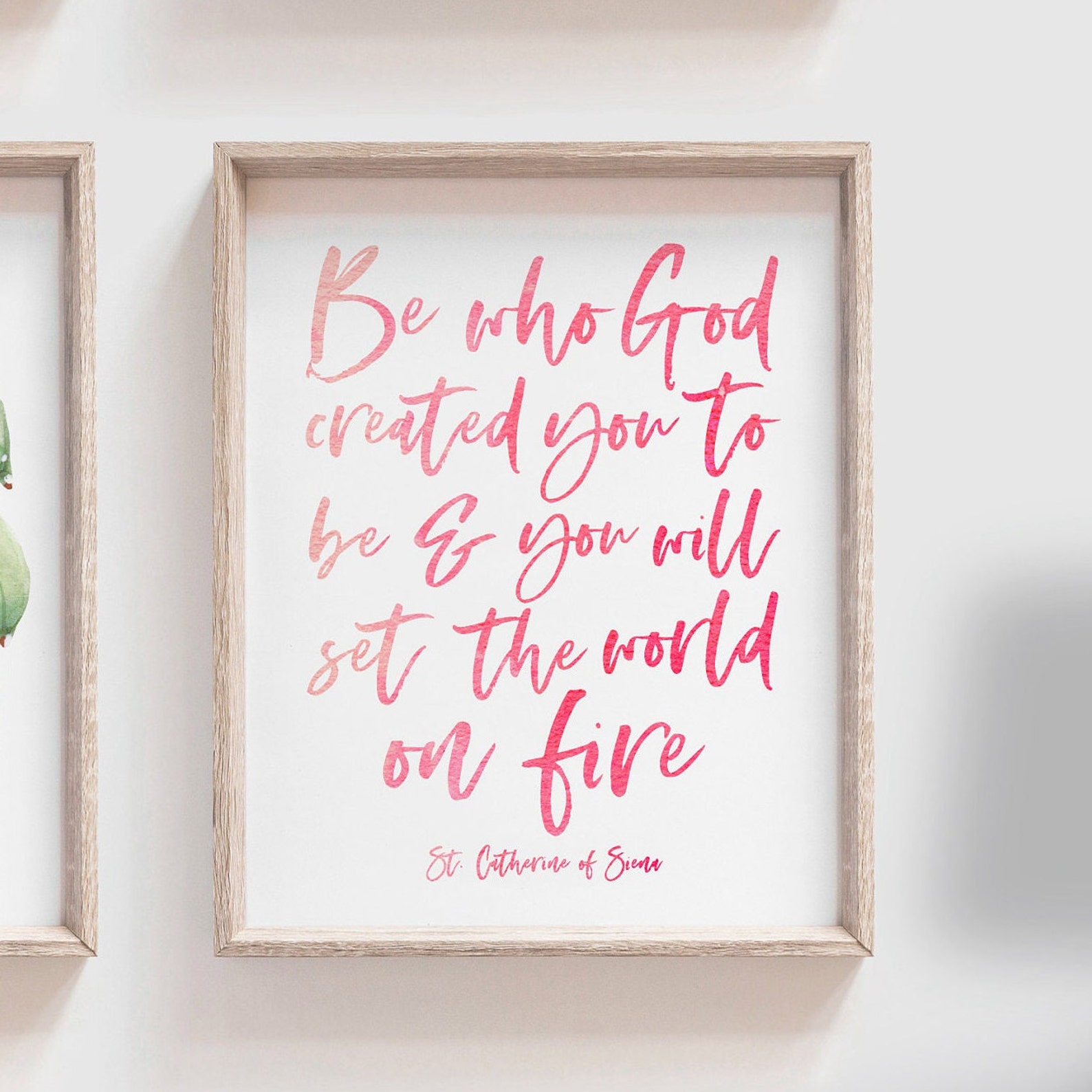 Be Who God Created You to Be and You Will Set the World on - Etsy