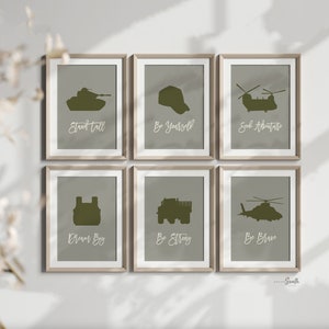 Army Wall Art, Prints for Kids, Positive Affirmation Print, Military ...