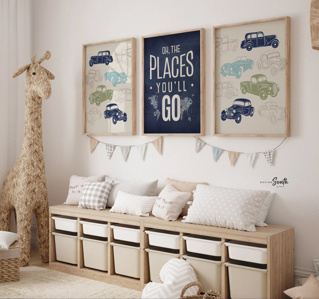 Vintage Baby Art Vintage Trucks and Cars for Boys Boys - Etsy