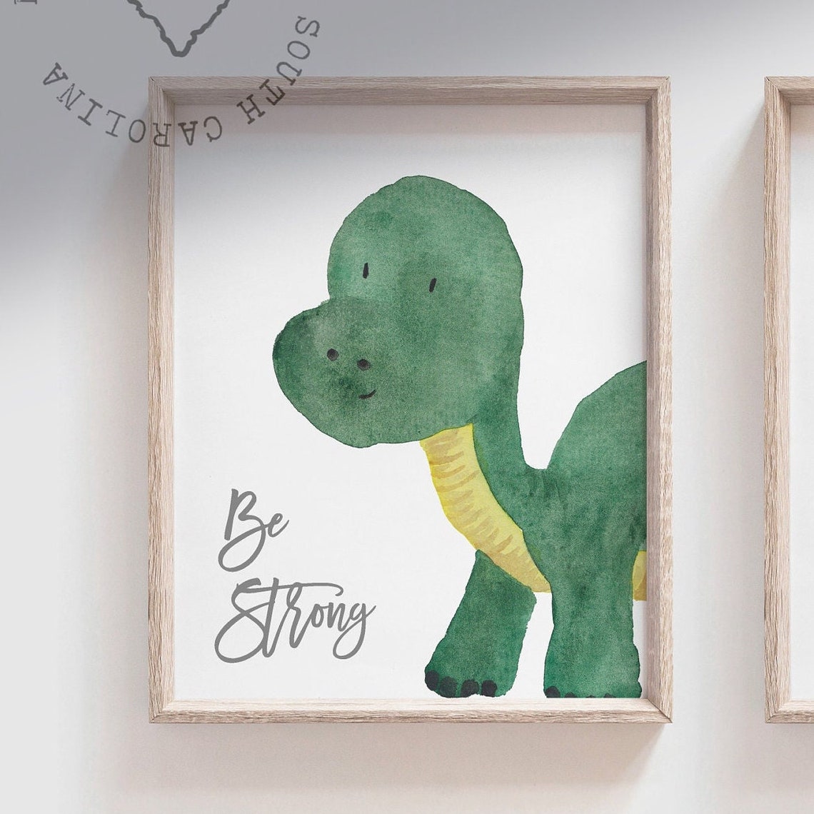 Baby Boy Dinosaur Collection Dinosaur Wall Art Cute Dinosaur - Etsy