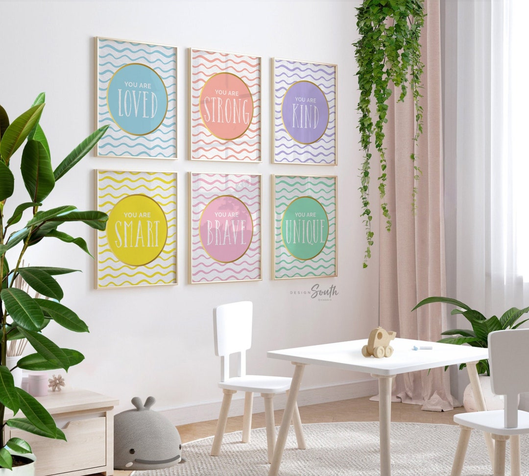 Positive Affirmations for Kids, Prints Posters Motivational Children ...