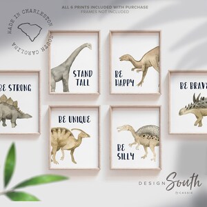 Boys Dinosaur Bedroom Wall Art, Dinosaur Decor for Boys, Boys Dinosaur ...