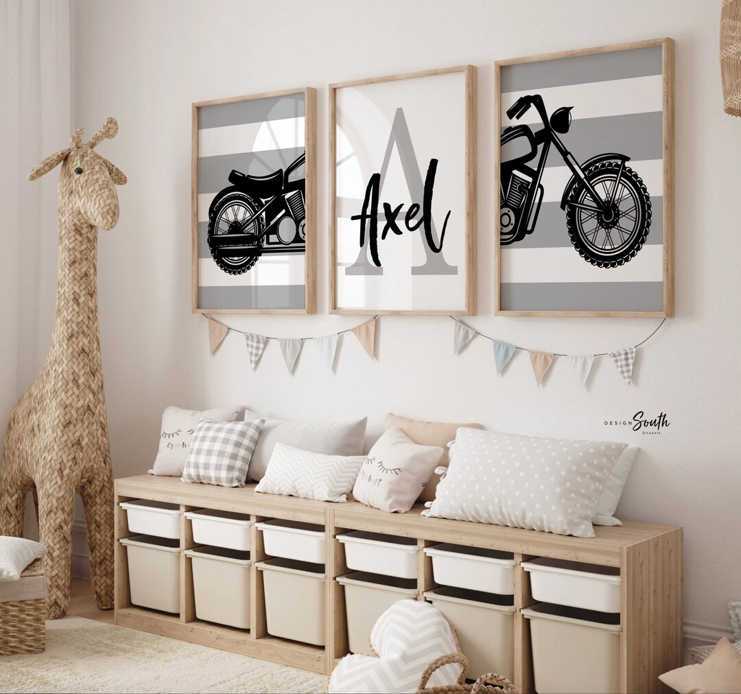 Motorcycle Nursery, Motorcycle Kid Gift, Baby Boy Motorcycles, Boys ...