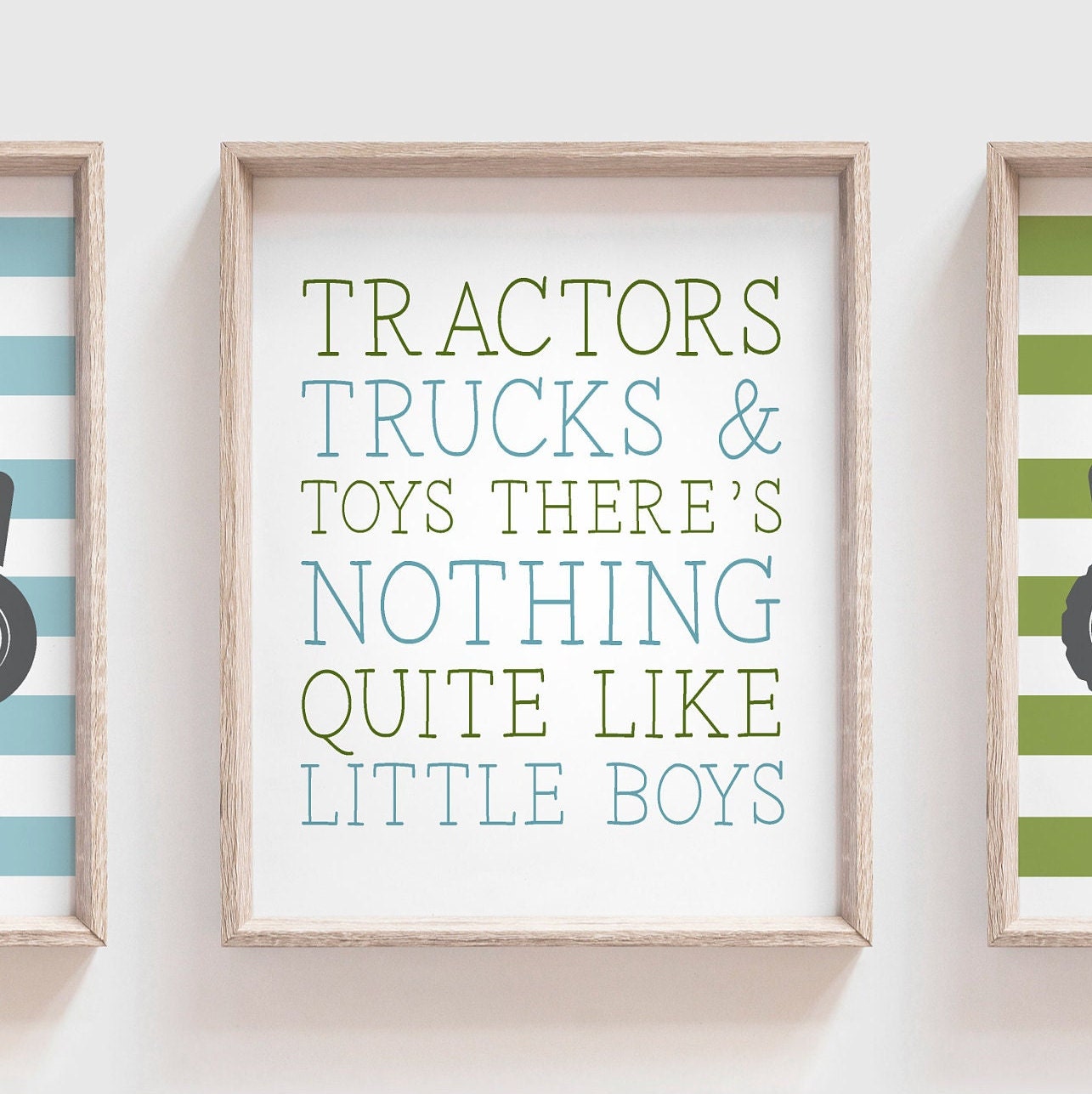 Tractors Trucks and Toys Quote Tractor Nursery Art Tractor - Etsy