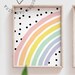 Girls Nursery Decor Pastel Rainbow Nursery Monogram Playroom - Etsy