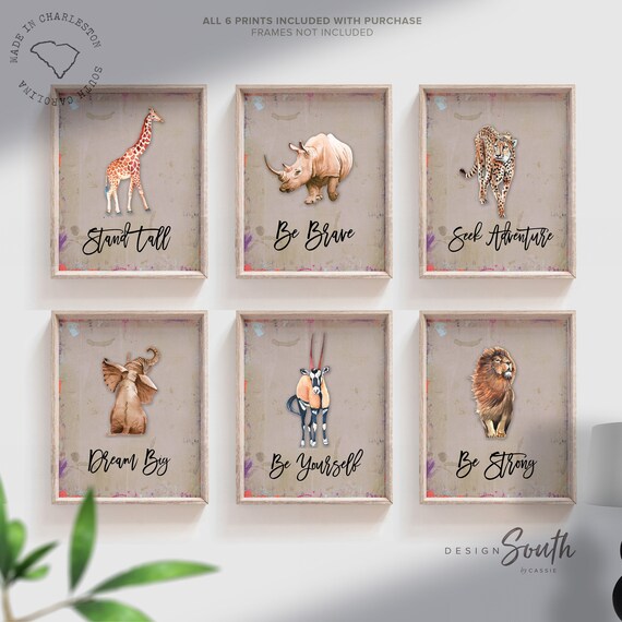 Zoo Animal Playroom Decor Jungle Theme Safari Kid Room - Etsy