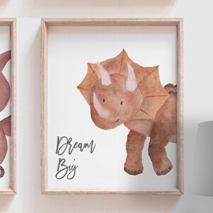 Boys Dinosaur Bedroom Wall Art, Dinosaur Decor for Boys, Boys Dinosaur ...