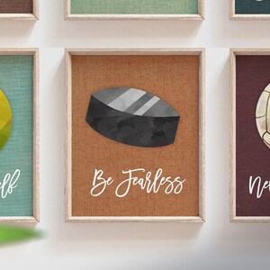 Inspirational Sports Wall Art, Sports Themed Boys Wall Art, Sports ...