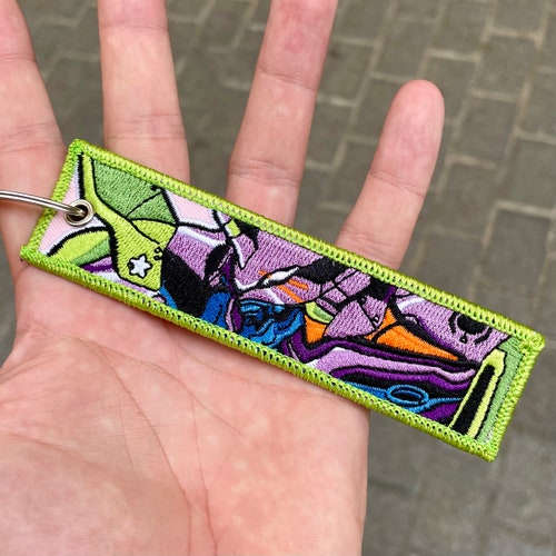 Key Tag Embroidered on Both Sides Anime Character Jet - Etsy