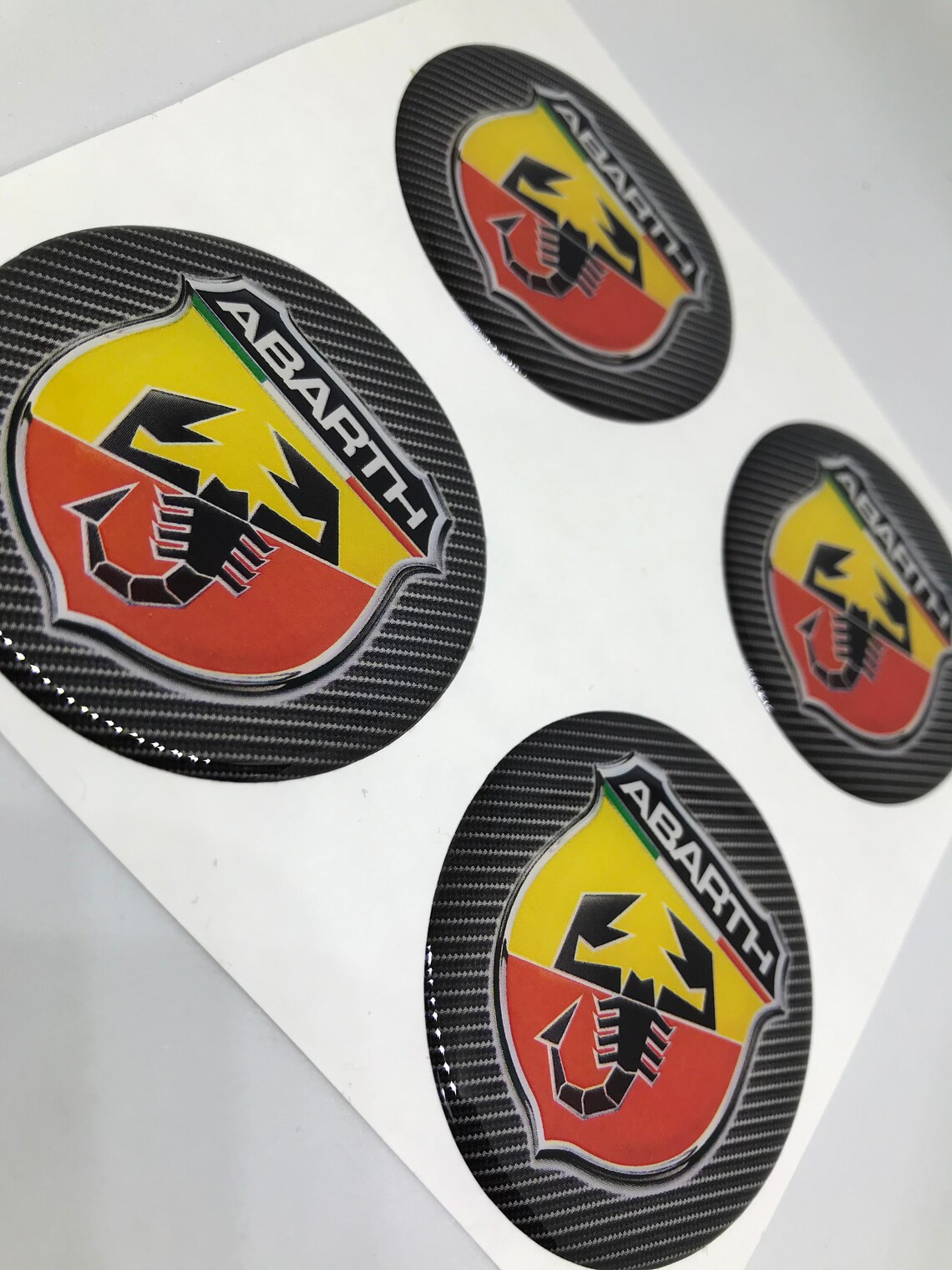 Silikon Hand Made Inspired Fiat Abarth Logo Emblem Sticker All | Etsy