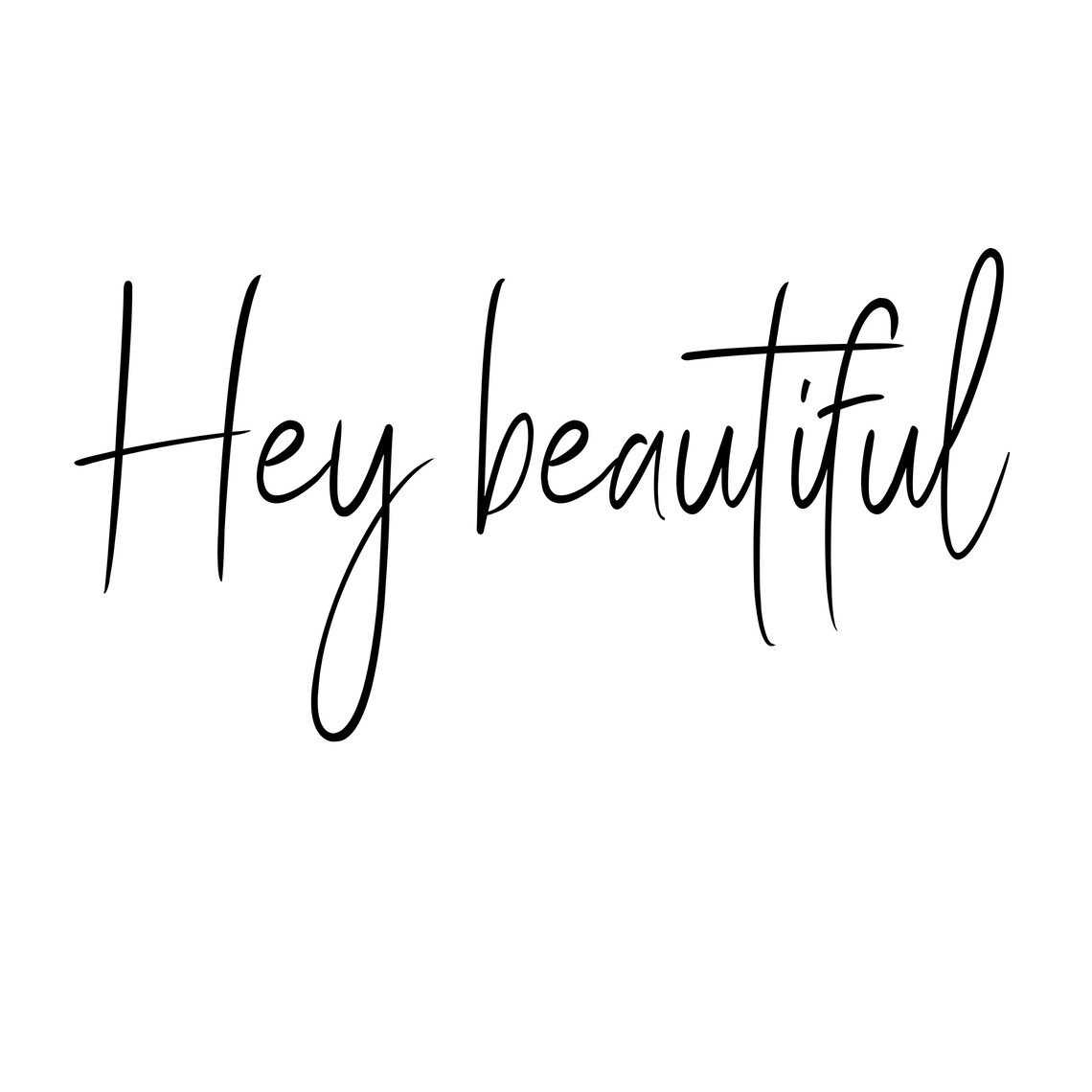 Hey Beautiful Mirror Decal Mirror Sticker Mirror Decal - Etsy