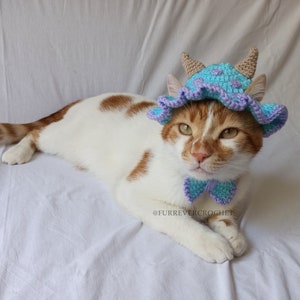 Sully Sullivan Collar, Crochet Pet Accessories for Cats and Dogs, Fun ...