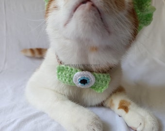 Sully Sullivan Collar, Crochet Pet Accessories for Cats and Dogs, Fun ...
