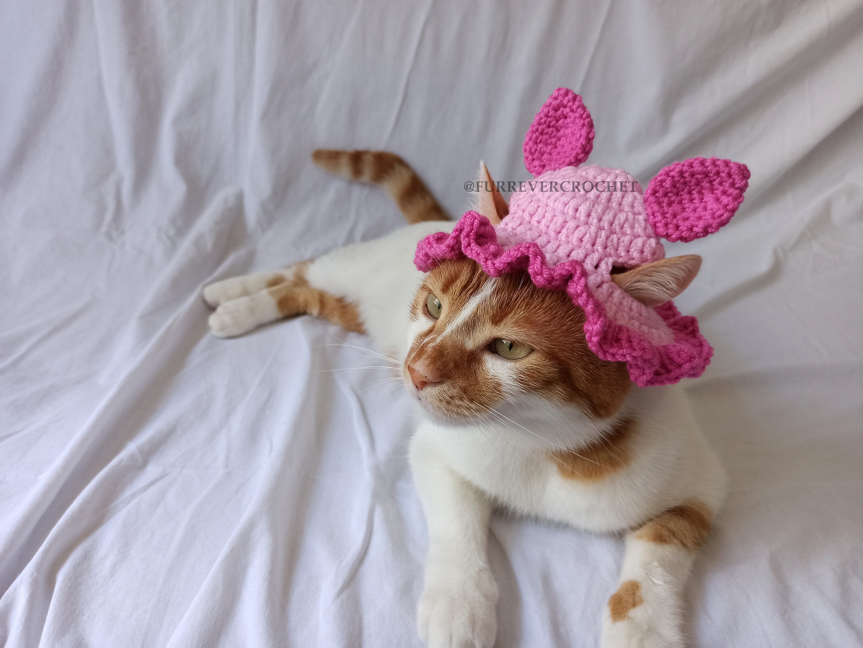 Piglet Crochet Bucket Hat for Cats and Dogs, Winnie the Pooh Inspired ...