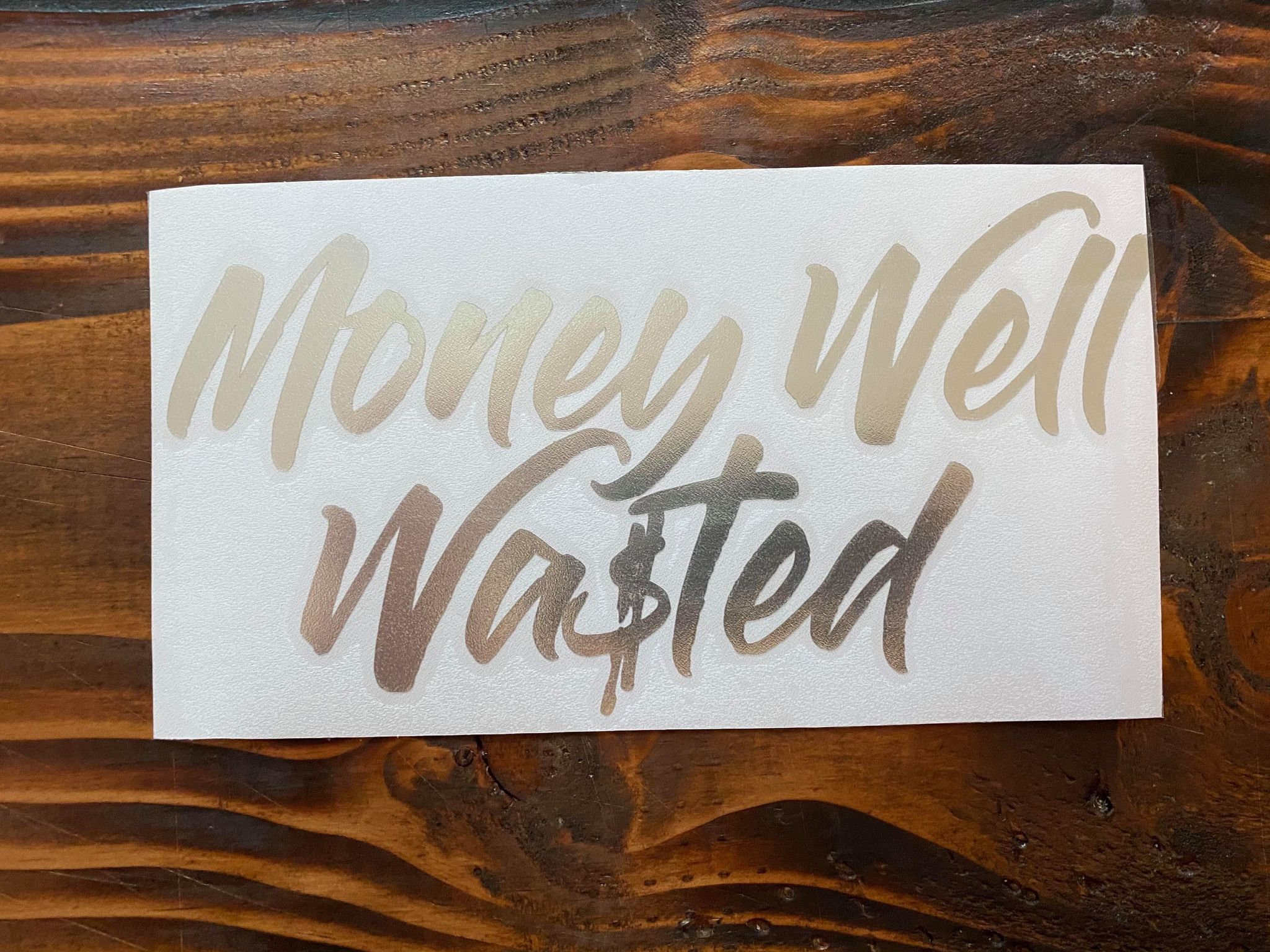 Money Well Wasted Diesel Trucks / Window Stickers / Custom - Etsy