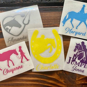 Equestrian Vinyl Decals: Horse Lover Stickers - Etsy