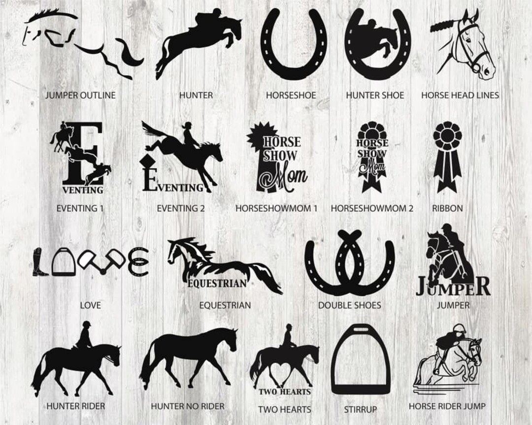 Equestrian Vinyl Decals: Horse Lover Stickers - Etsy