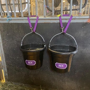 Horse Bucket Name Decals: Custom Vinyl Labels (2x4) - Etsy