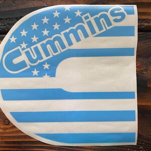 Cummins American Flag - Diesel Trucks / Window Stickers / Custom Decals ...