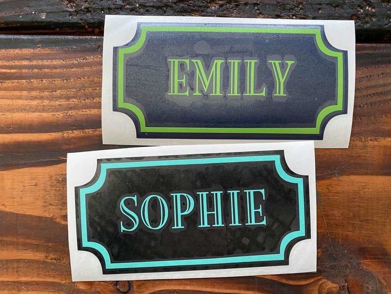 Name Plate Decals Size 3x6 Horse Bucket Labels Vinyl | Etsy