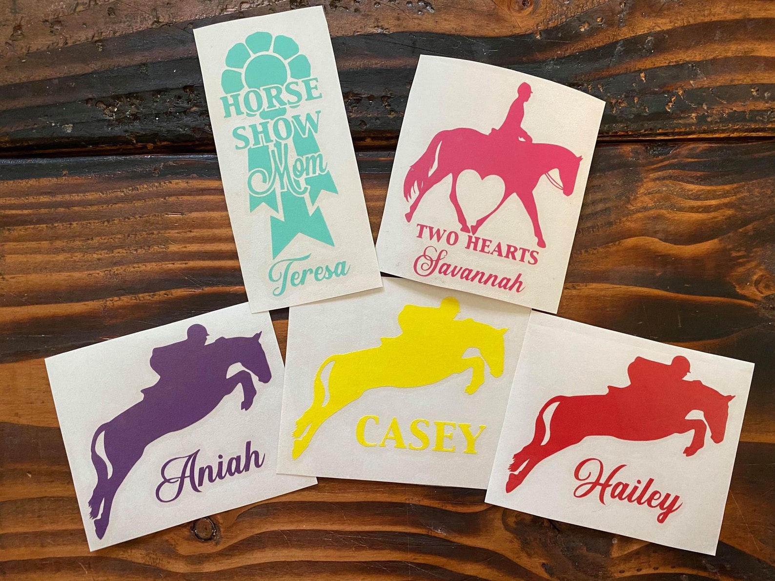 Equestrian Vinyl Decals Horse Window Decals Horse Decals - Etsy