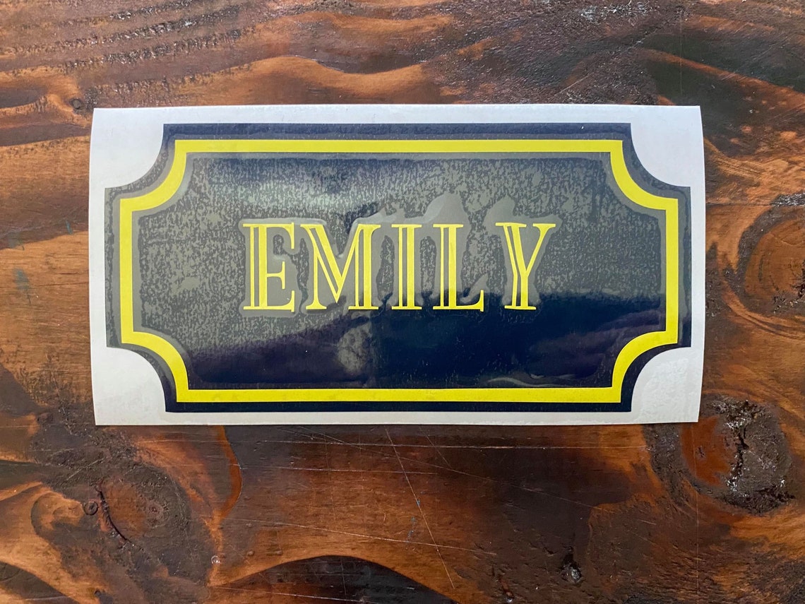 Name Plate Decals Size 3x6 Horse Bucket Labels Vinyl | Etsy