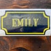 Name Plate Decals Size 3x6 Horse Bucket Labels Vinyl Name Plate Decals ...