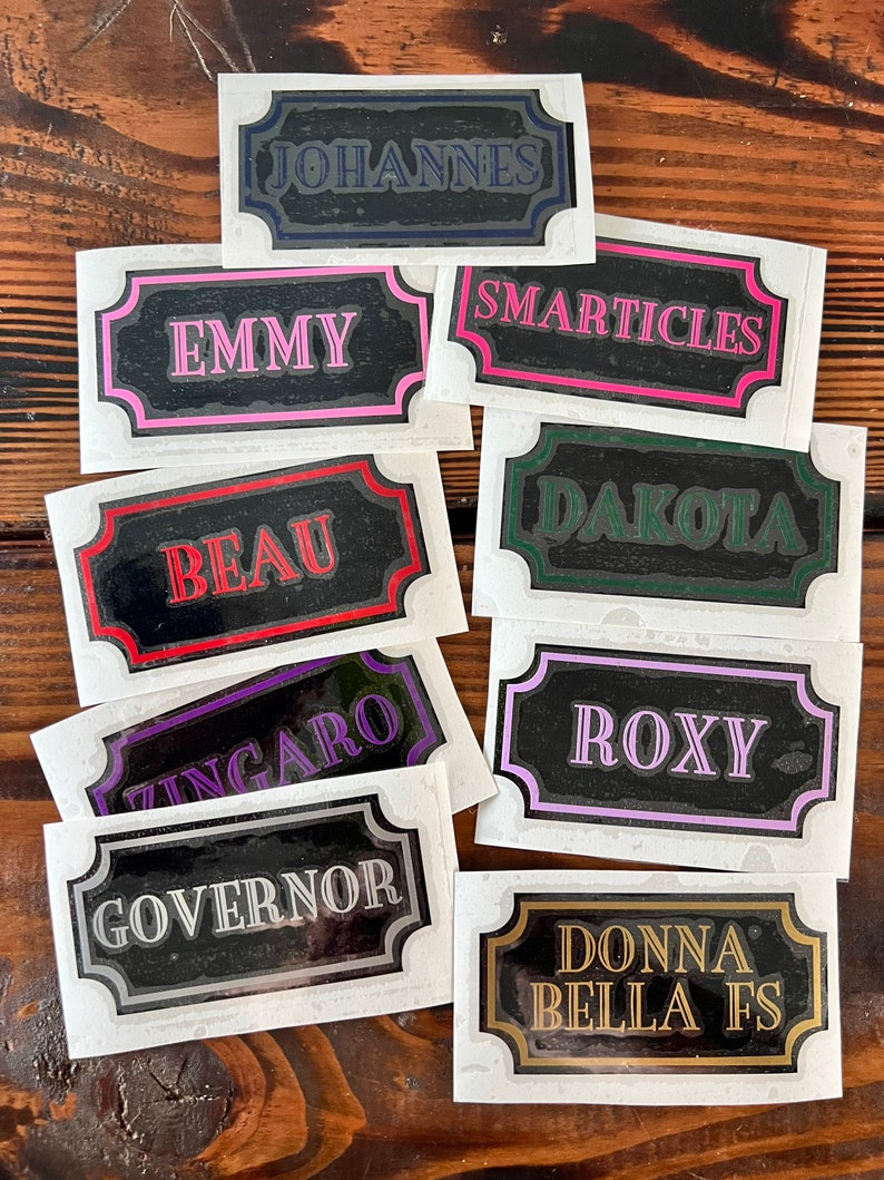 Name Plate Decals Size 4x8 Horse Bucket Labels Vinyl - Etsy
