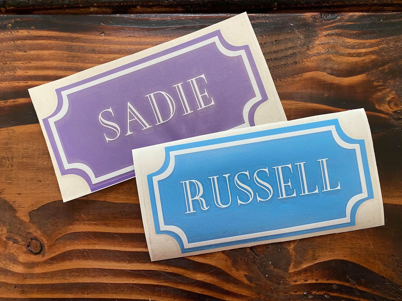 Name Plate Decals Size 4x8 Horse Bucket Labels Vinyl - Etsy