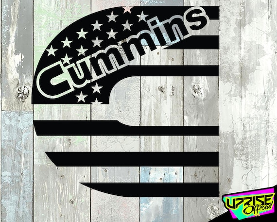 Cummins American Flag Diesel Trucks / Window Stickers / | Etsy