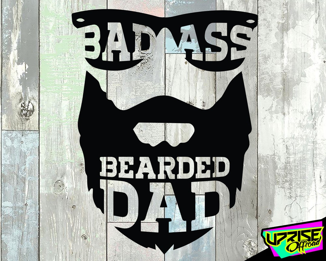 Badass Bearded Dad - Diesel Trucks / Window Stickers / Custom Decals - Etsy