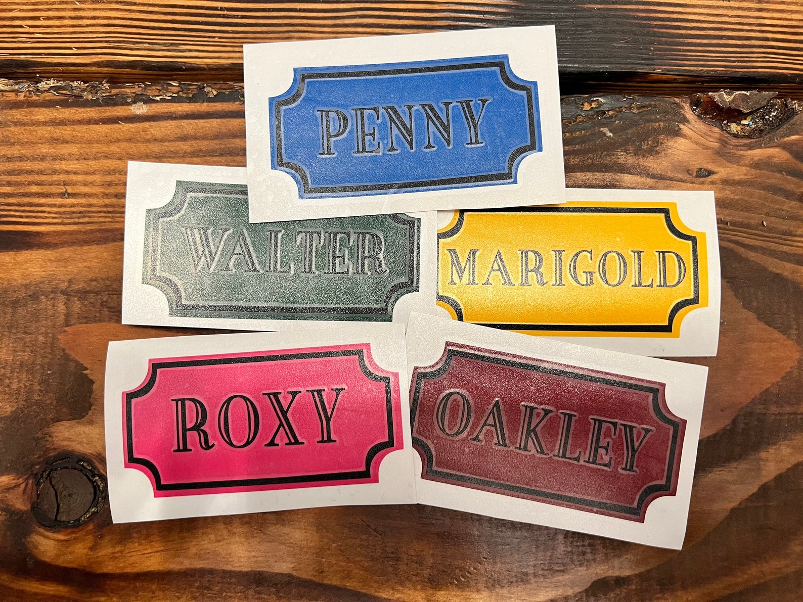 Name Plate Decals Size 4x8 Horse Bucket Labels Vinyl - Etsy