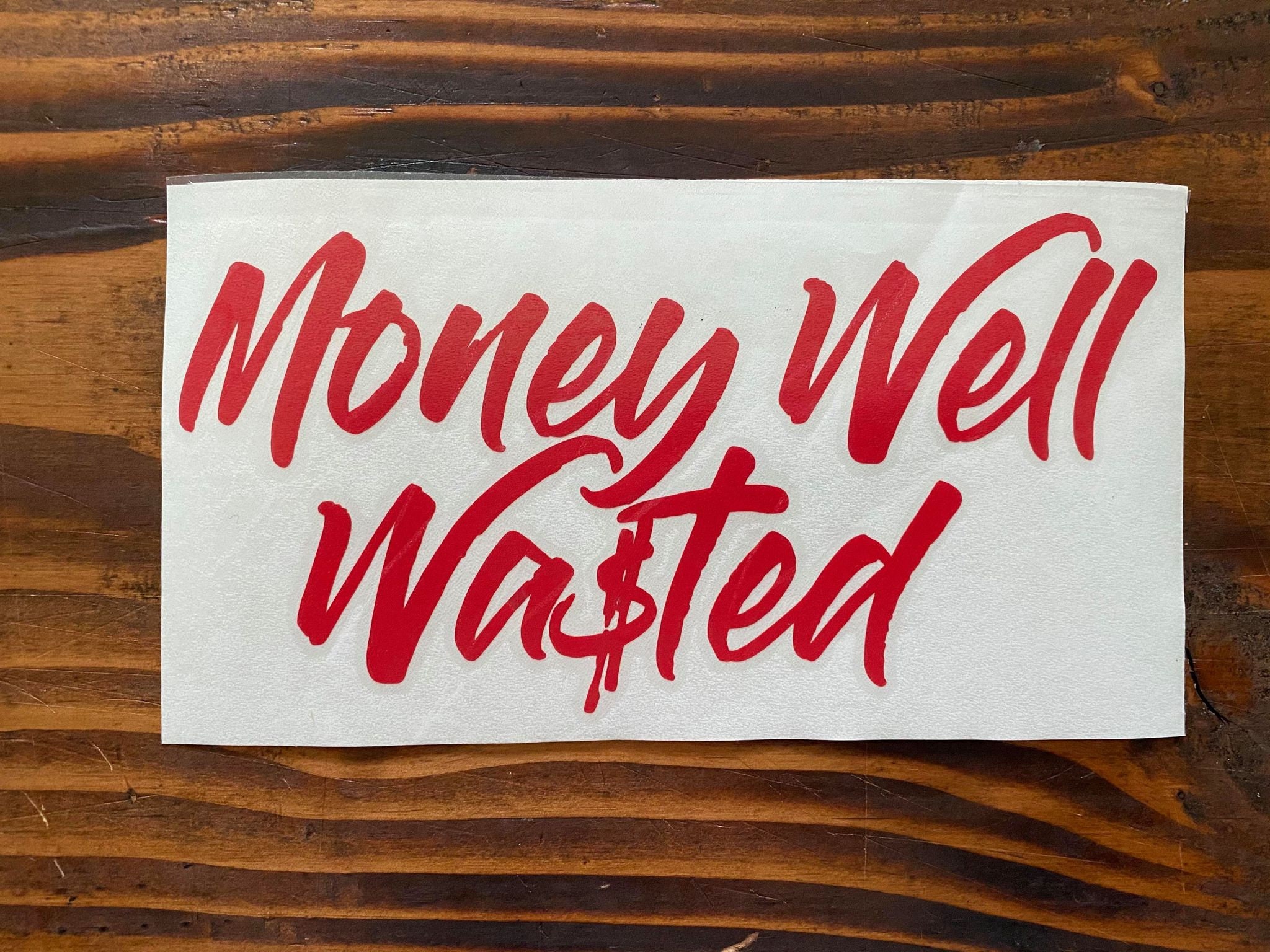 Money Well Wasted - Diesel Trucks / Window Stickers / Custom Decals - Etsy