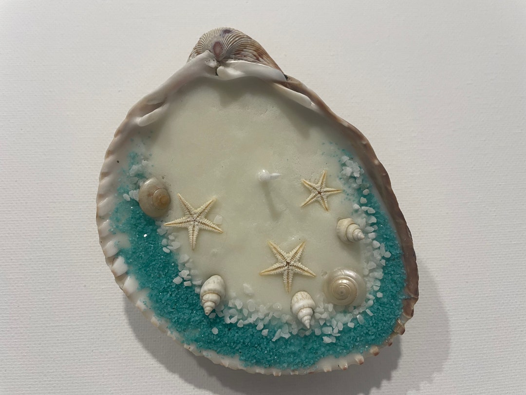 Large Shell Candles. Sea Gift DIY Shell Candles, Candles, Home Decor ...