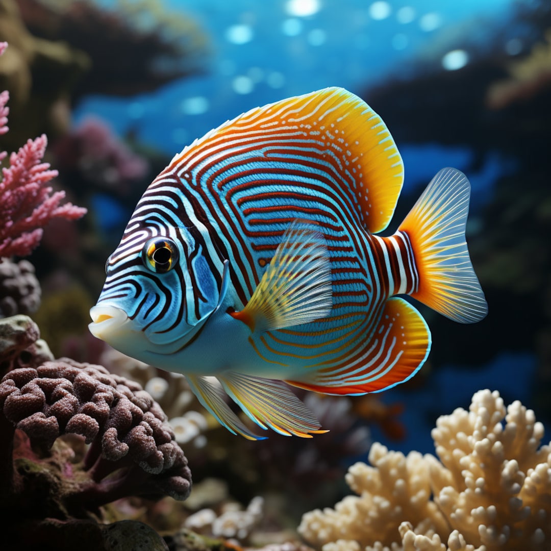 Fish Print, Canvas, Posters and Prints, Home Decor, Wall Decor, Print ...