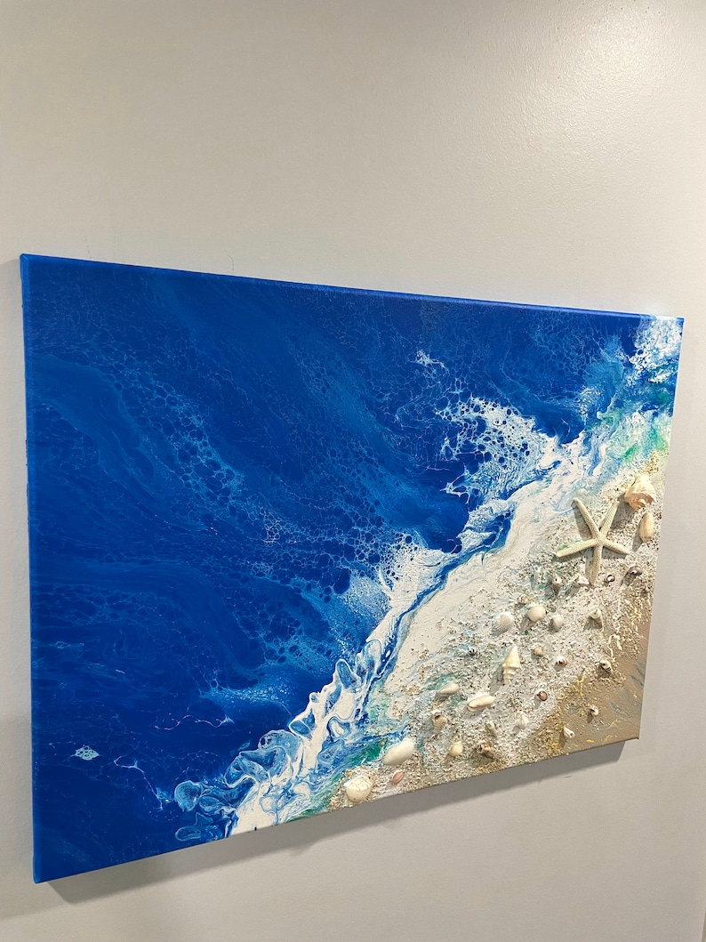 Sea Infinity Seashell Ocean Art Modern Art Gift Art Marine - Etsy