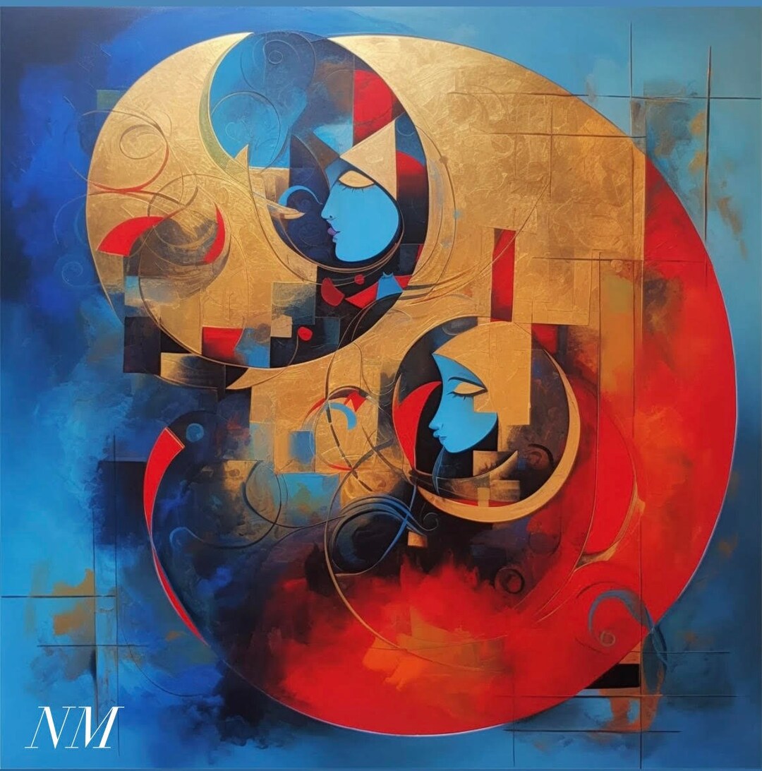 Modern Abstract ART Print. Print Home Decor Wall Decor. Mug Poster. Bag ...