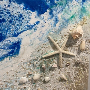 Sea Infinity Seashell Ocean Art Modern Art Gift Art Marine - Etsy