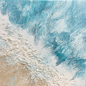 12x12 Painting /mixed Media Art Acrylic Paints / Wall Decor Small ...