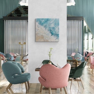 12x12 Painting /mixed Media Art Acrylic Paints / Wall Decor Small ...