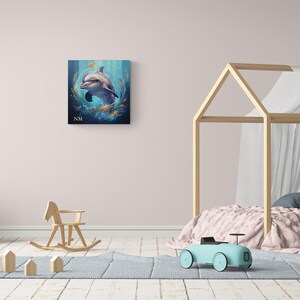 Dolphin Poster Art .colorful ART Print. Print Home Decor Wall Decor ...