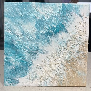 12x12 Painting /mixed Media Art Acrylic Paints / Wall Decor Small ...